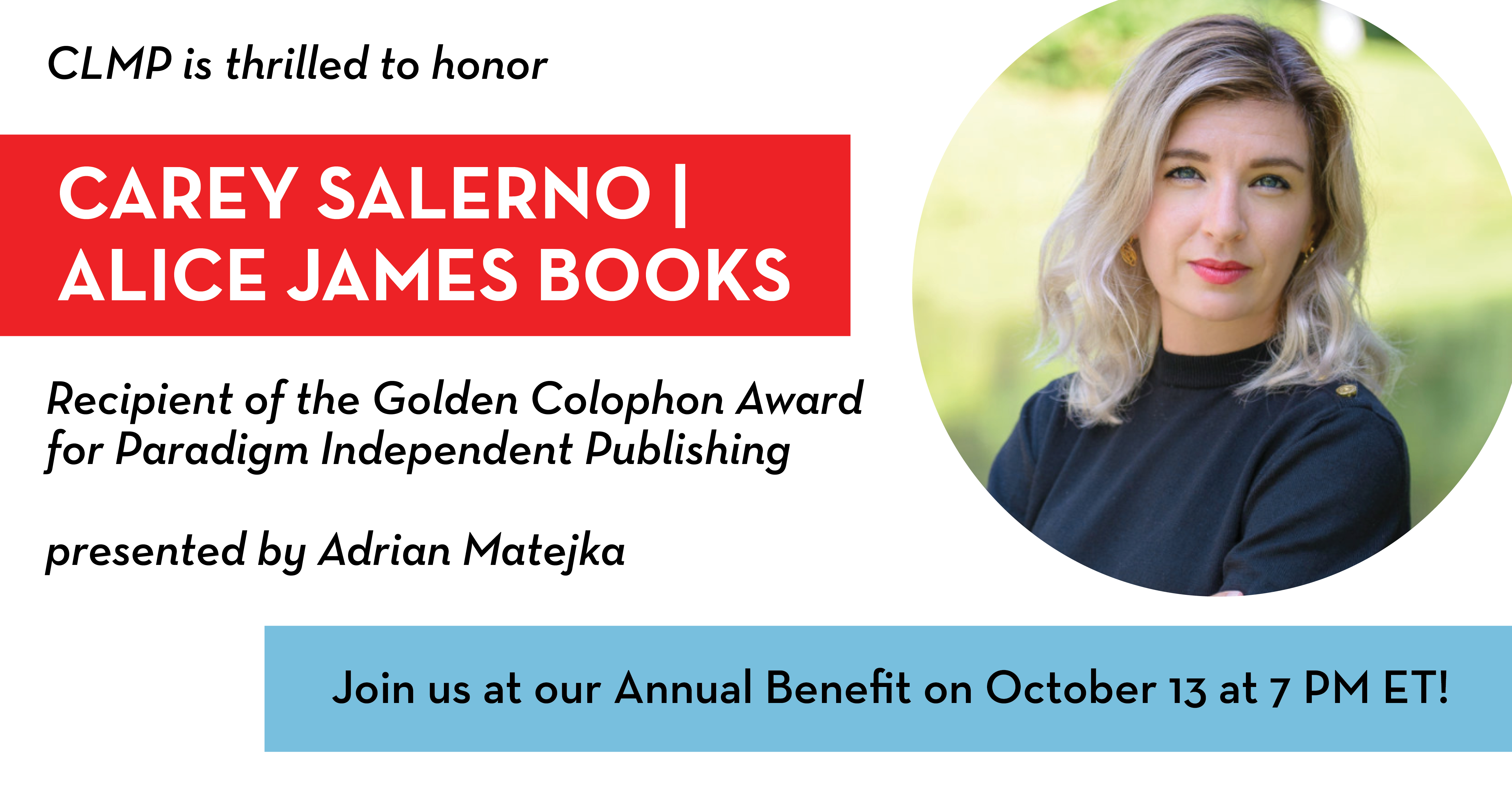 Award Spotlight: Alice James Books - Community of Literary Magazines ...