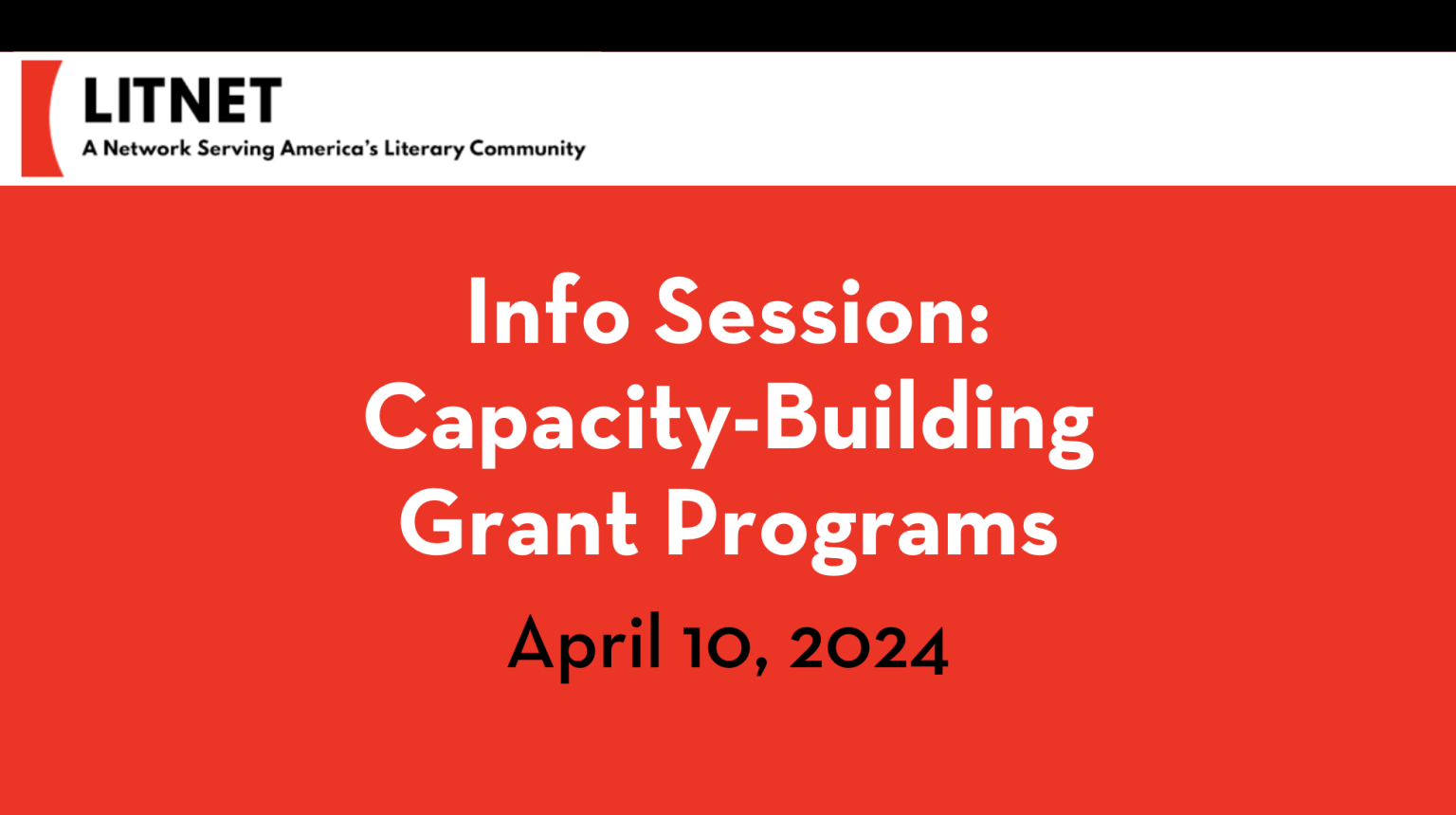 Information Session: Capacity-Building Grant Programs - Community of ...