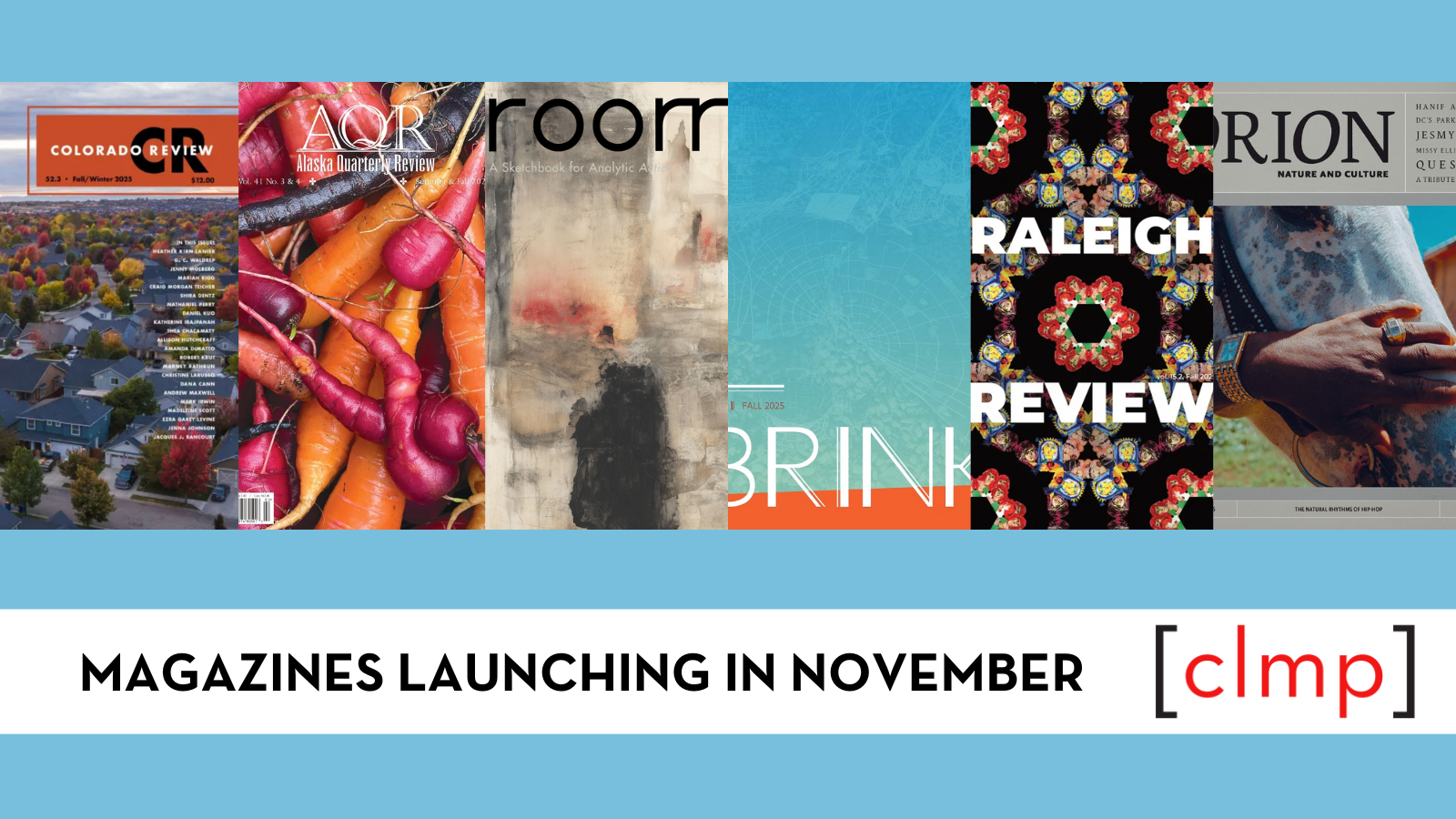 November 2025 Roundup of Member Magazines - Community of Literary Magazines and Presses